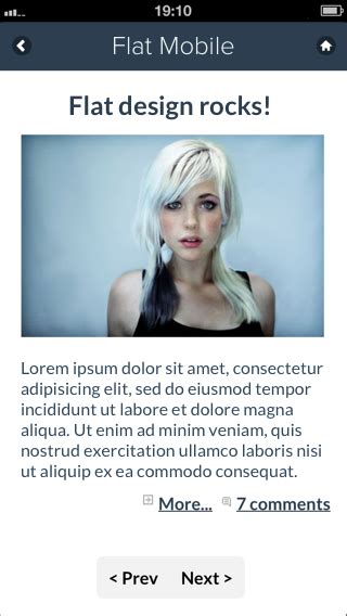 Flat Mobile Joomla Template