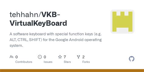 GitHub Tehhahn VKB VirtualKeyBoard A Software Keyboard With Special