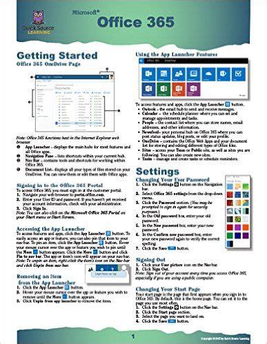 Office Quick Source Reference Guide Office Guide Reference