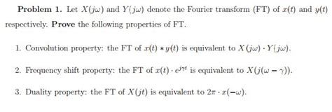 Solved Let X(iw) and Y(jw) denote the Fourier transform (FT) | Chegg.com