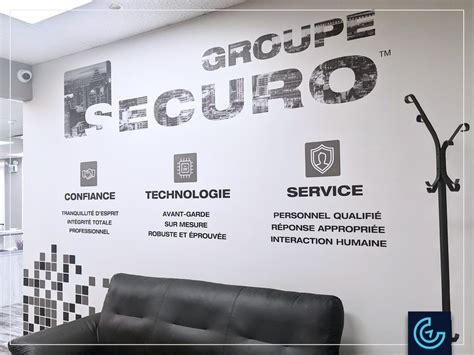 Core Values Wall Graphics Designed Printed And Installed For The Waiting Area Of The Security