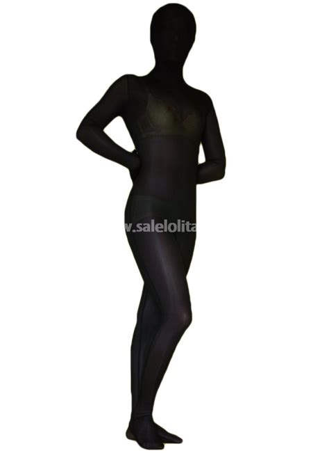 Zentai Suit Black Full Body Lycra Spandex Zentai Suit