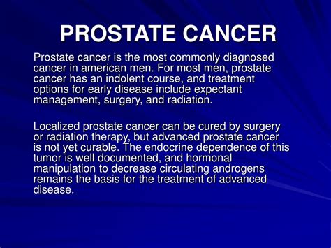 Ppt Prostate Cancer Powerpoint Presentation Free Download Id9219804