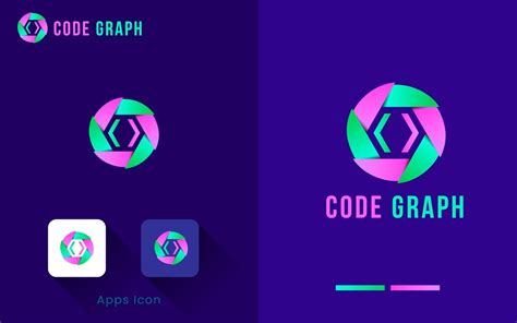 Premium Vector Colorful Coding Logo Designs Template Modern Code
