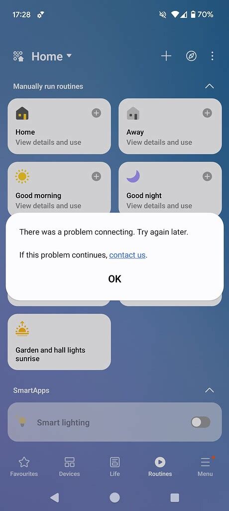 smart apps smart lighting won t turn on smartapps and automations