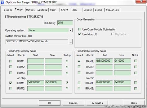 stm32在mdk中使用外部ram浅解 stm32外部ram mdk设置 csdn博客