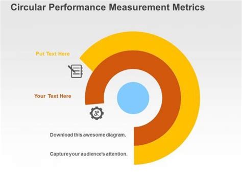 Circular Performance Measurement Metrics Powerpoint Templates