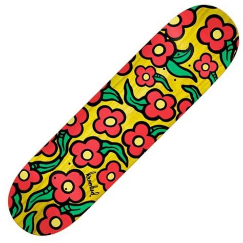 Krooked Skateboards Wild Style Flowers Assorted Stains Skateboard