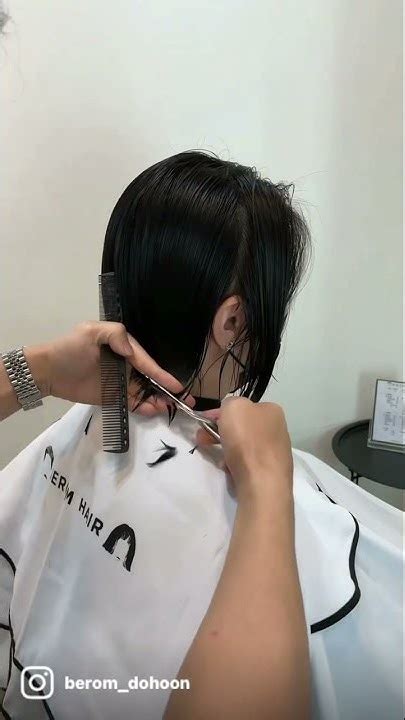 숏컷 헤어스타일 커트 Youtube