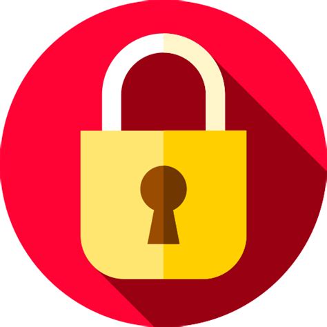 Password Flat Circular Flat Icon