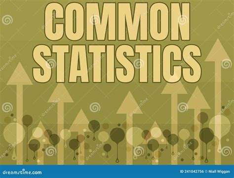 Conceptual Caption Common Statistics Word Written On Used To Calculate Values Related To