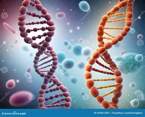 Infinite Code Exploring The Beauty Of Dna And Cells Stock Illustration
