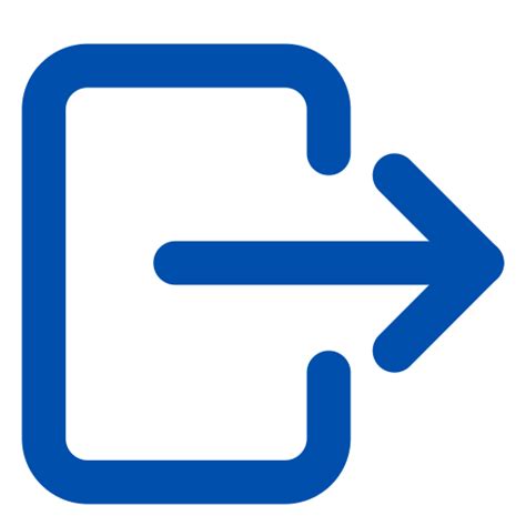 로그 아웃 아이콘 Generic Blue Freepik
