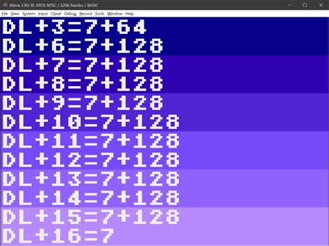 learn about display list interrupts in basic 1 2 hours atari projects