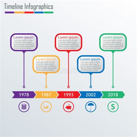 Modelo Infográfico De Linha De Tempo Elementos De Design Infográfico
