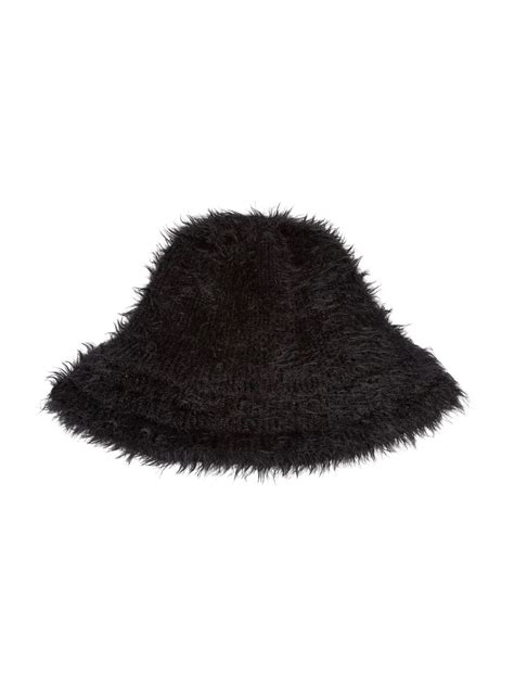 Marine Serre Crescent Moon Embroidery Bucket Hat Black Farfetch