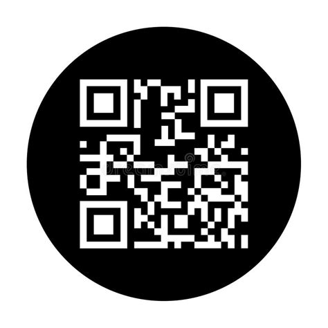 Vector Del Icono Del C Digo De Qr Aislado En El Fondo Blanco Muestra De