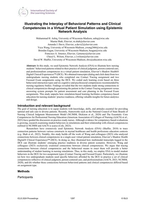 Pdf Illustrating The Interplay Of Behavioral Patterns And Clinical