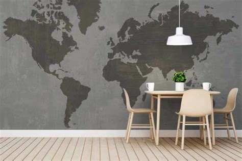 Mapamundi Para Decorar Texturizado Sin Fronteras Wit Lab