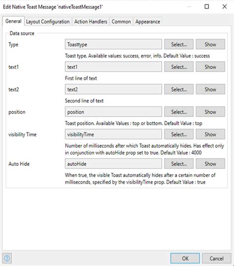 Mendix Native Toast Message Widget Instant Notifications