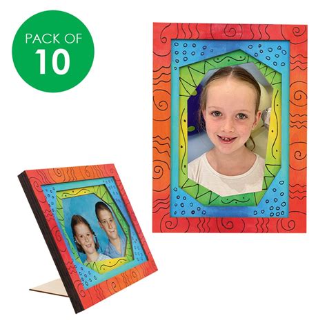 Wooden Geometric Layered Frames Pack Of 10 Cleverpatch