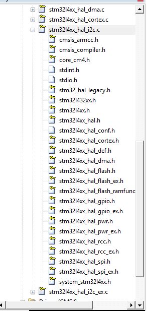 How To Link Stm32l4xxhali2cc With Stm32l4xxhal Stmicroelectronics Community
