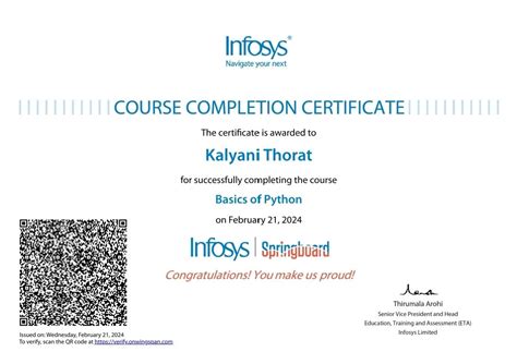 kalyani thorat on linkedin python certification