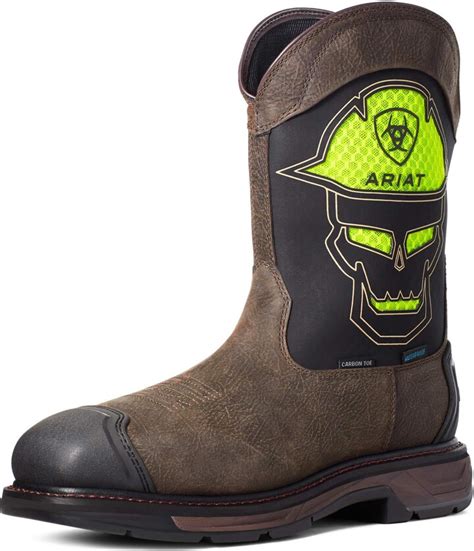 Ariat Mens Workhog Xt Venttek Bold Waterproof Carbon Toe Work Boot Iron