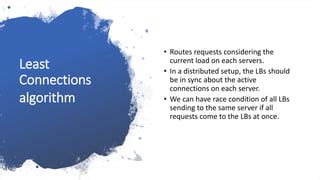 Load Balancing Algorithms Which One To Choose PPT