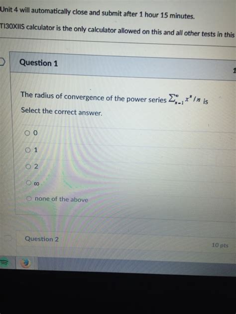 Solved The Radius Of Convergence Of The Power Series Chegg