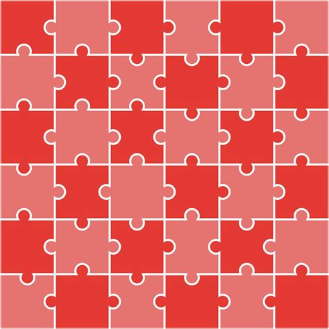Red Jigsaw Pattern Jigsaw Line Pattern Jigsaw Seamless Pattern Decorative Elements Clothing