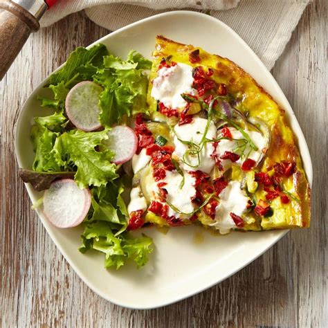 Mozzarella Basil And Zucchini Frittata Recipe Eatingwell