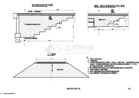 桥头路基处理设计cad大样图 仿古建筑 土木在线
