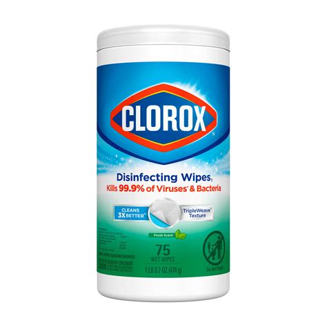 Buy Clorox Disinfecting Cleaning Wipes Bleach Free Fresh Scent 75