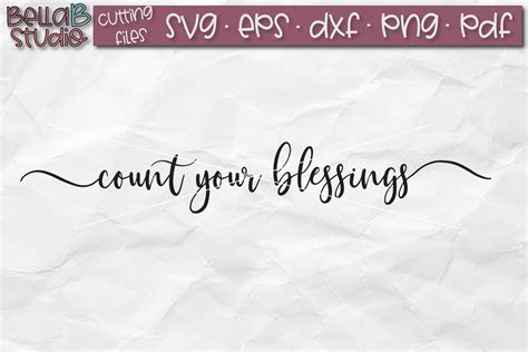 Count Your Blessings Svg File Wood Sign Svg