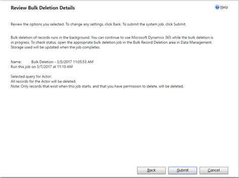 Dynamics Bulk Delete Jobs Carl De Souza
