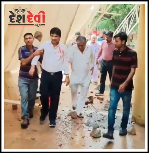 જામનગરમાં ભારે પવન વચ્ચે મીની વાવાઝોડું ત્રાટકતા લાખોટા તળાવ પર લેઝર
