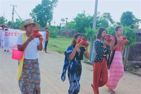 ယင်းမာပင်နှင့် ဆားလင်းကြီး ရွာပေါင်းစုံသပိတ်စစ်ကြောင်းက တော်လှန်ကဆုန်ညောင်ရေသွန်းလှုပ်ရှားမှု ပ