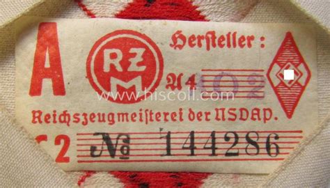 hiscoll military antiques standard issue pattern hitlerjugend ie