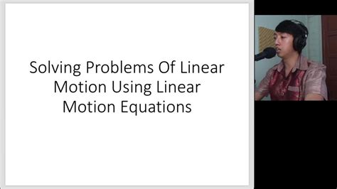 Physics Form 4 Solving Linear Motion Problems Youtube