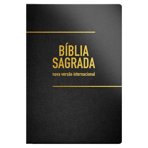 Bíblia Sagrada Nvi Letra Gigante Capa Luxo Preta Manah Books