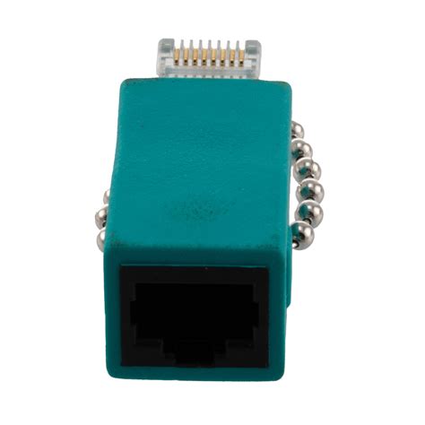 Isdn Loopback Adapter Rj48c Jack And Rj45 Male Teal
