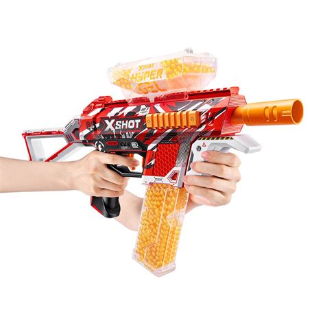 X Shot Hyper Gel Trace Fire Blaster 10000 Hyper Gel Pellets By Zuru