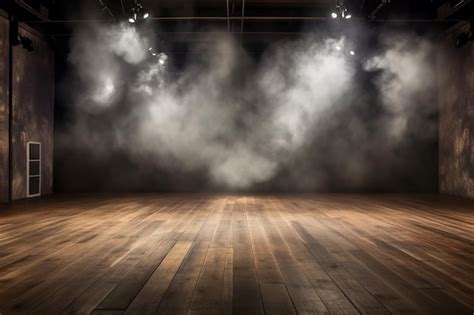 Premium Photo Smoke Effect On The Stage
