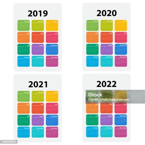 201920202021 2022 달력 템플릿입니다 캘린더 디자인입니다 연간 달력 벡터 디자인 편지지 서식 파일입니다 벡터