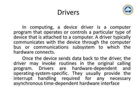 PPT Drivers Installation PowerPoint Presentation Free Download ID