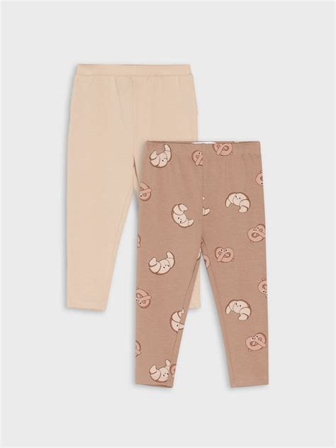 Legginsy 2 Pack Kolor Brązowy Sinsay 0810t 98x