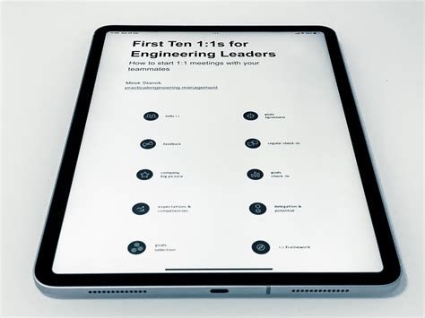 First Ten 11s For Engineering Leaders By Mirek Stanek