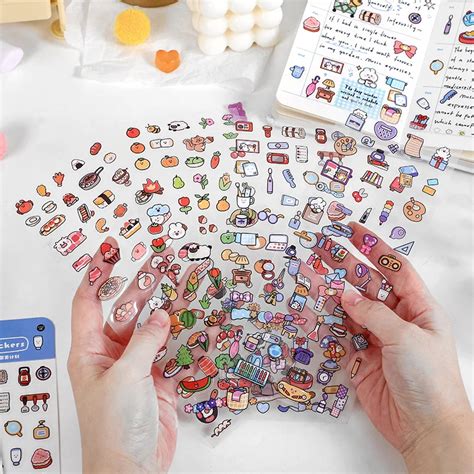 Kore kırtasiye Sticker sıcak ev ekran gıda şeyler Sticker günlüğü