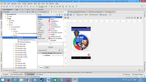 No Image View In Android Studio Componet Tree Stack Overflow